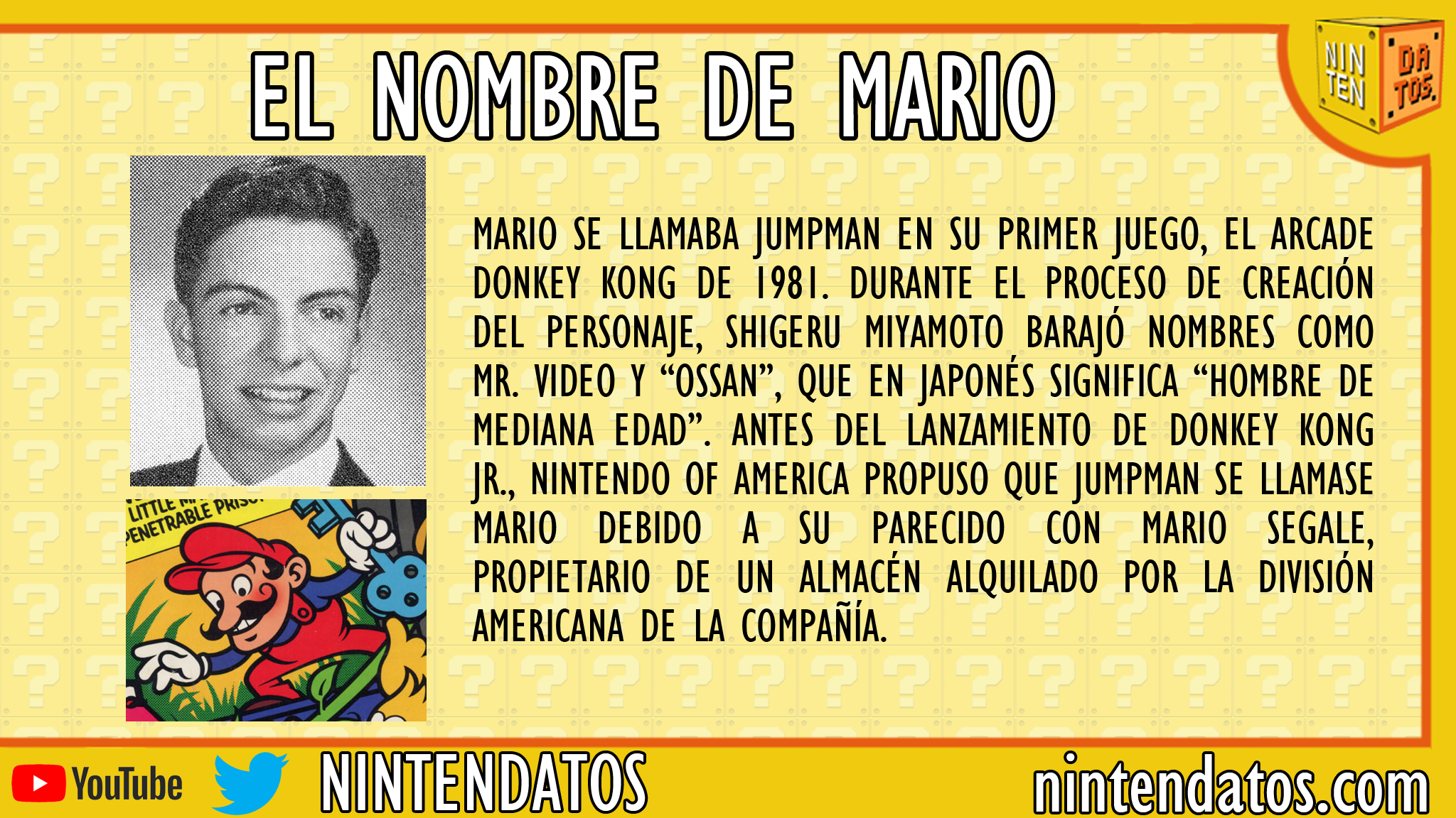 Curiosidades de Super Mario – El nombre de Mario – Nintendatos